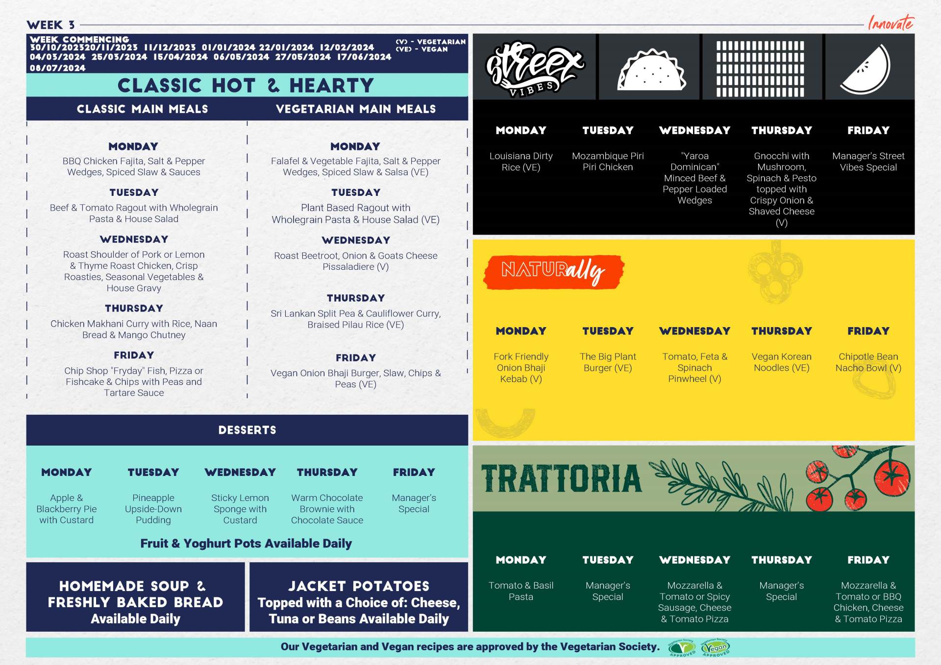 Mandeville School - Lunch Menus